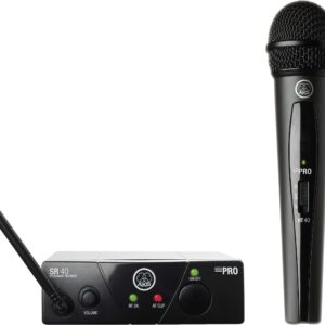 AKG Pro Audio WMS40MINI Vocal Set Band US25B Wireless Microphone System, with SR40 Receiver and PT40 Mini Pocket Transmitter