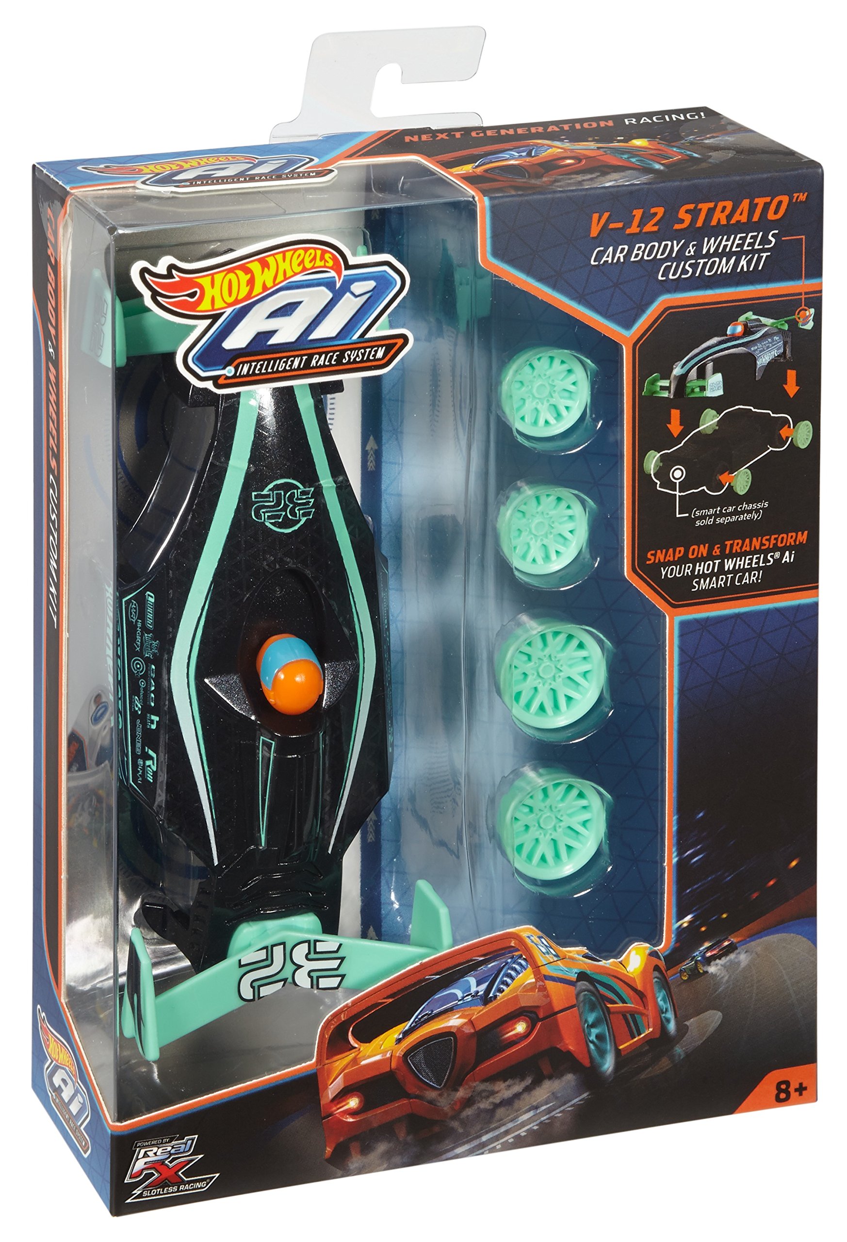 Hot Wheels Ai V-12 Strato Car Body & Wheels Custom Kit