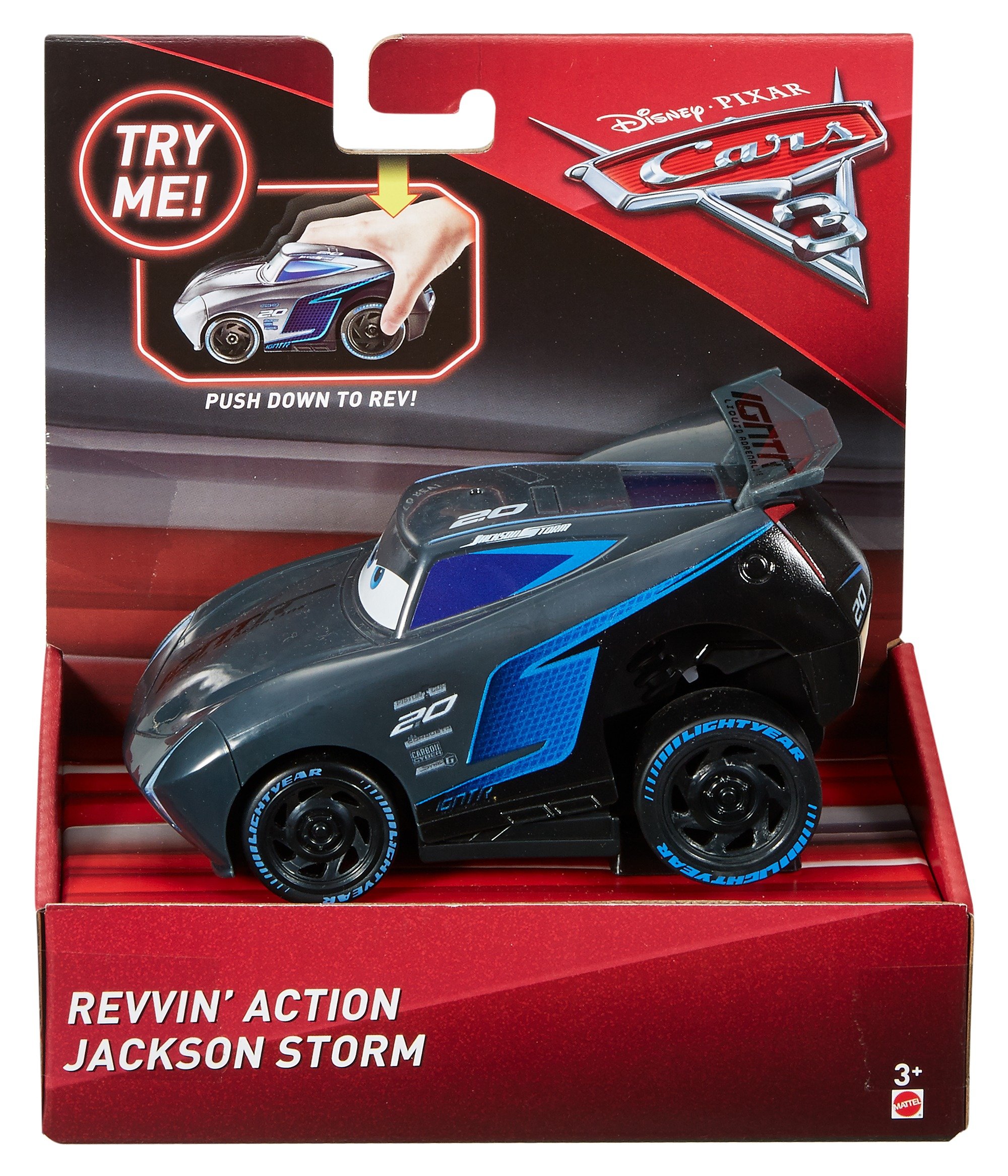 Disney Pixar Cars 3 Revvin' Action Jackson Storm Vehicle