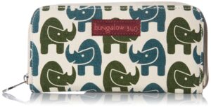 bungalow 360 zip around wallet (rhino)