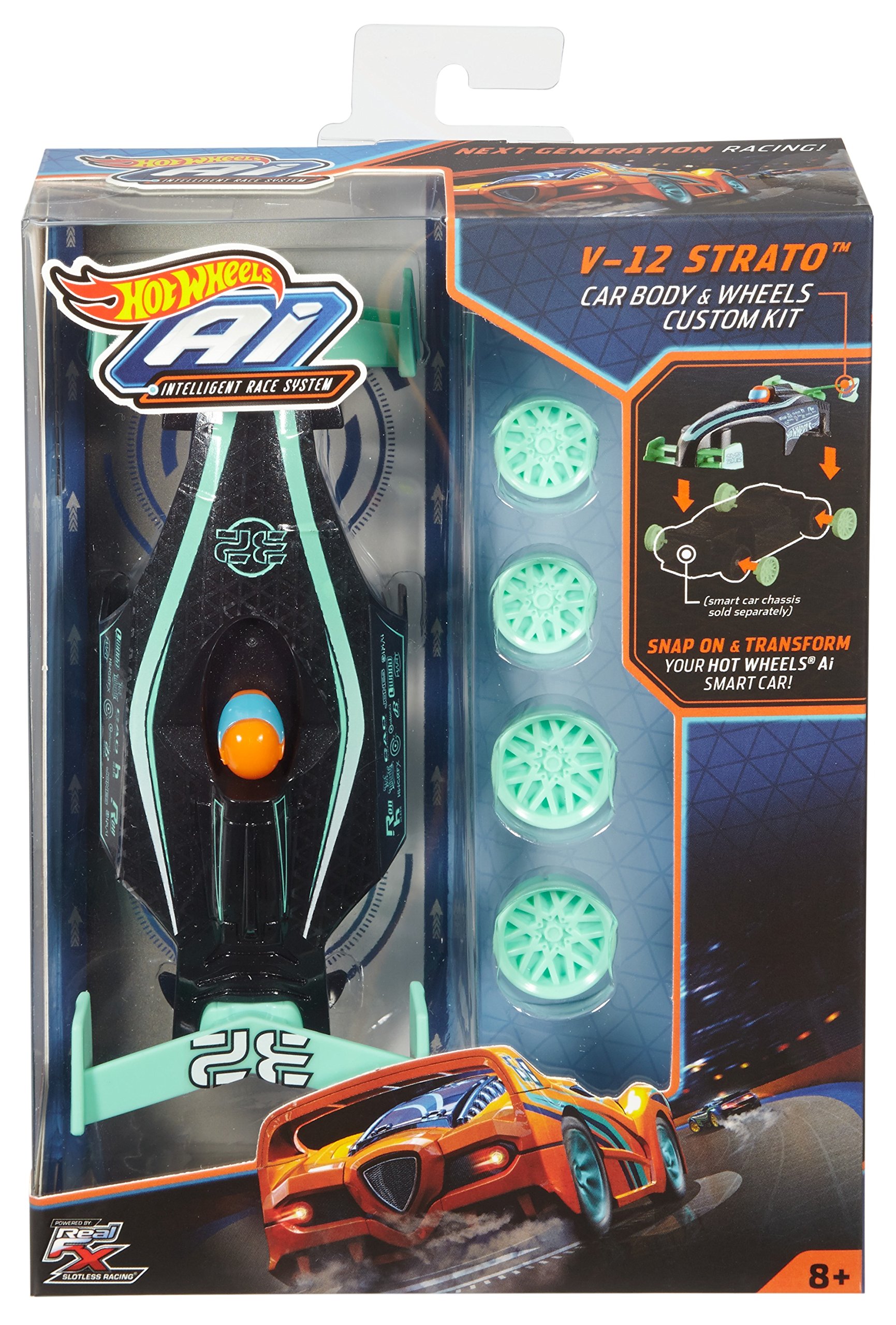 Hot Wheels Ai V-12 Strato Car Body & Wheels Custom Kit