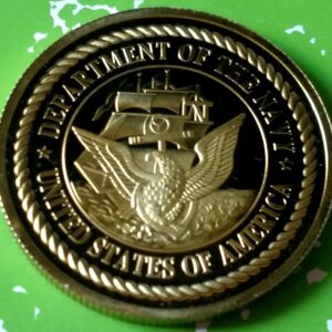 US Navy USS Ronald Reagan CVN-76 Colorized Challenge Art Coin