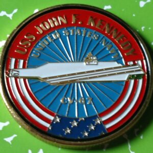 US Navy USS John F Kennedy CV-67 Colorized Challenge Art Coin