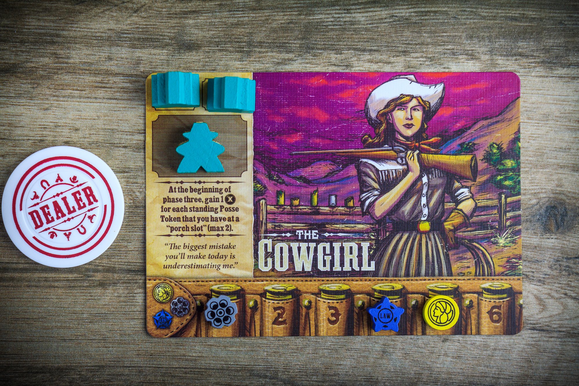 Gamelyn Games Tiny Epic Western: A Boomtown Board Game with A Poker Twist in The Wild West