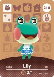 lily - nintendo animal crossing happy home designer amiibo card - 218 by nintendo