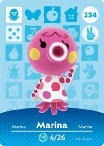 marina - nintendo animal crossing happy home designer amiibo card - 234 by nintendo