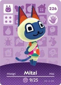 mitzi - nintendo animal crossing happy home designer amiibo card - 226 by nintendo