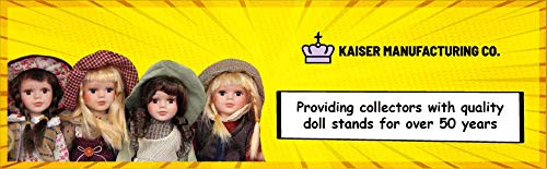 Kaiser Black Doll Stand 2175 - Action Figure Stands with Expandable Waist Wire for 8"-12" Dolls (3 pcs)