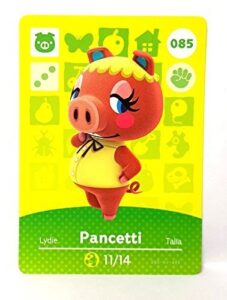 amiibo card animal crossing happy home design card pancetti 085 by nintendo