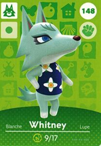 nintendo animal crossing happy home designer amiibo card whitney 148/200 usa version by nintendo