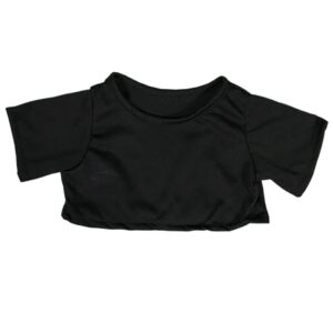 Black T-Shirt Teddy Bear Clothes Fits Most 14"-18" Build-a-Bear and Make Your Own Stuffed Animals