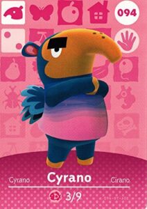 animal crossing happy home designer amiibo card cyrano 094/100 by nintendo