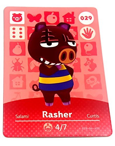 Nintendo Animal Crossing Happy Home Designer Amiibo Card Rasher 029/100 by Amiibo