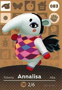 animal crossing happy home designer amiibo card annalisa 083/100 by nintendo