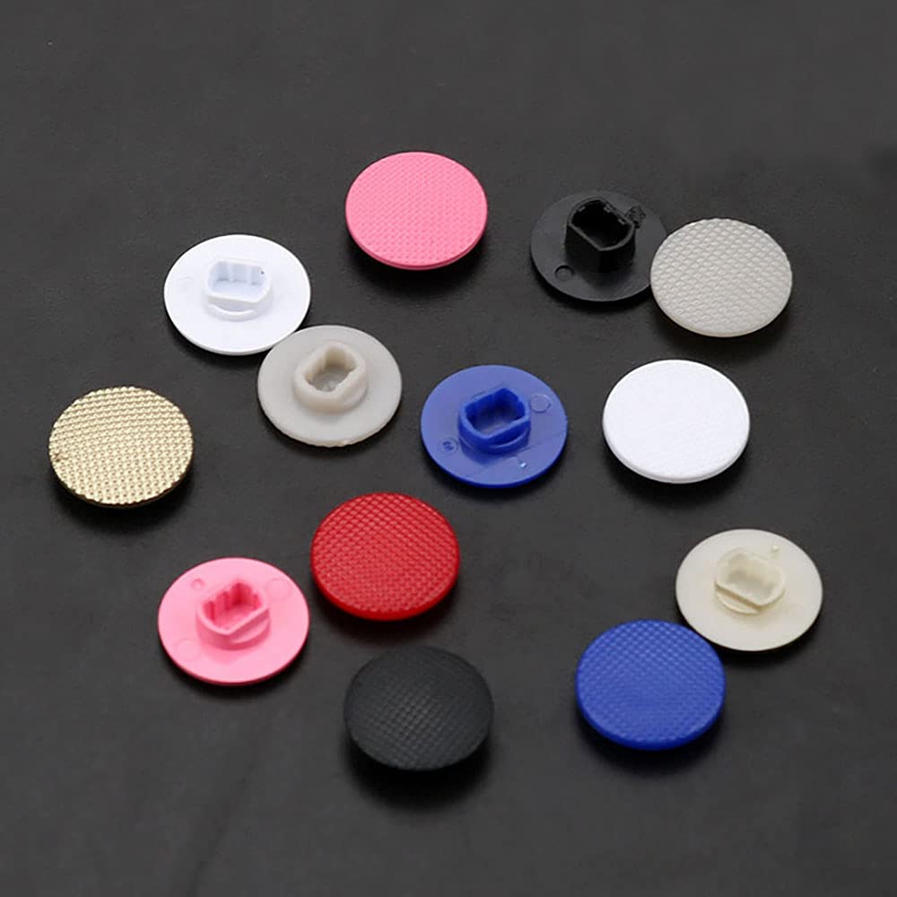 Gametown 7 PCS Analog Joystick Stick Button Controller Cap Thumbstick Cover for Fat PSP 1000 PSP 1001 (Colorful)