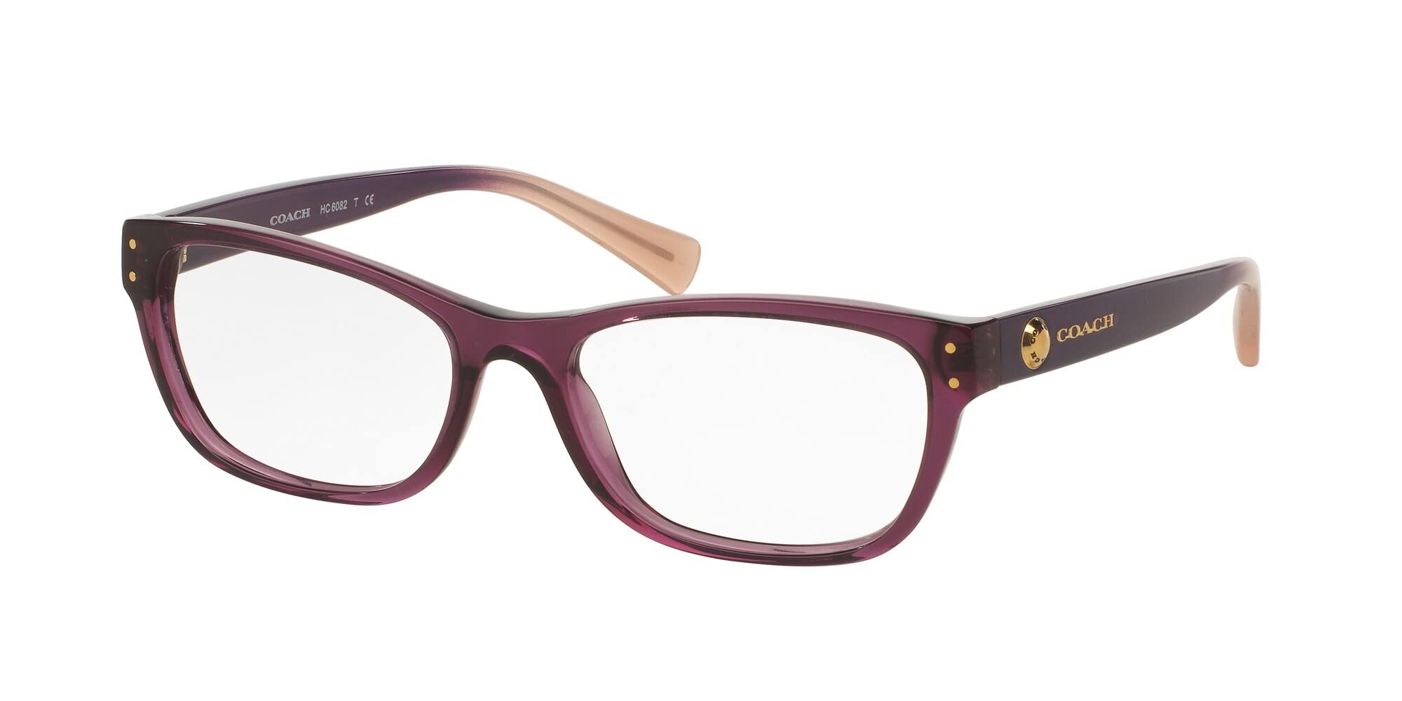 Coach Eyeglasses HC 6082 5351 Transparent Purple