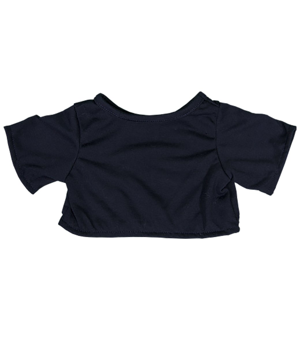 Navy Blue T-Shirt Teddy Bear Clothes Fits Most 14"-18" Build-a-Bear and Make Your Own Stuffed Animals