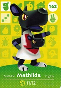 nintendo animal crossing happy home designer amiibo card mathilda 162/200 usa version by nintendo