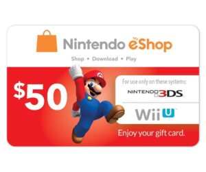 nintendo eshop prepaid card $50 for 3ds or wii u by unknown