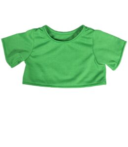 green t-shirt outfit teddy bear clothes fits most 14"-18" build-a-bear and make your own stuffed animals