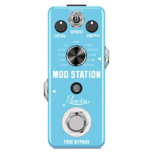 rowin mod station 11 in 1 digital modulation guitar effects pedal