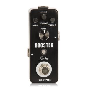 rowin booster pedal with rich distortion sound true bypass lef-318