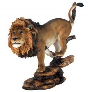 pacific giftware 10 3/4" pride rock king of the jungle savannah lion wildlife home statue simba