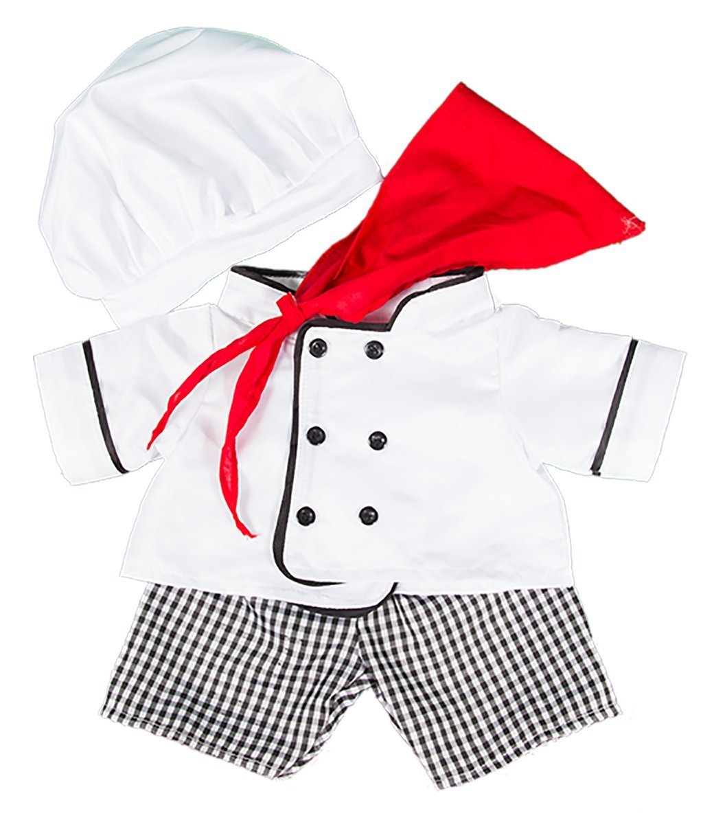 Chef Outfit Teddy Bear Clothes Fits Most 14"-18" Build-a-Bear and Make Your Own Stuffed Animals