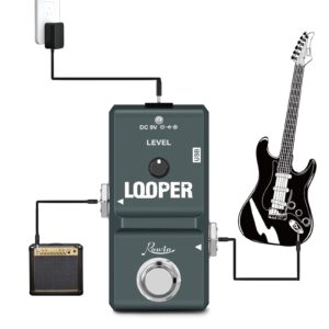 Rowin Tiny Looper Electric Guitar Effect Pedal 10 Minutes of Looping Unlimited Overdubs