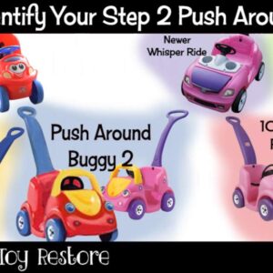 The Toy Restore Replacement Decals fits Step2 10th Anniversary Push Around Buggy Girl Ride-on Car