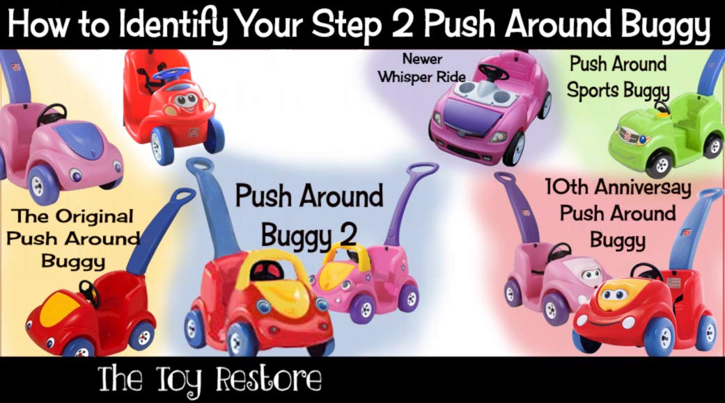 The Toy Restore Replacement Decals fits Step2 10th Anniversary Push Around Buggy Girl Ride-on Car