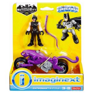 imaginext, dc super friends, streets of gotham, catwoman and cycle