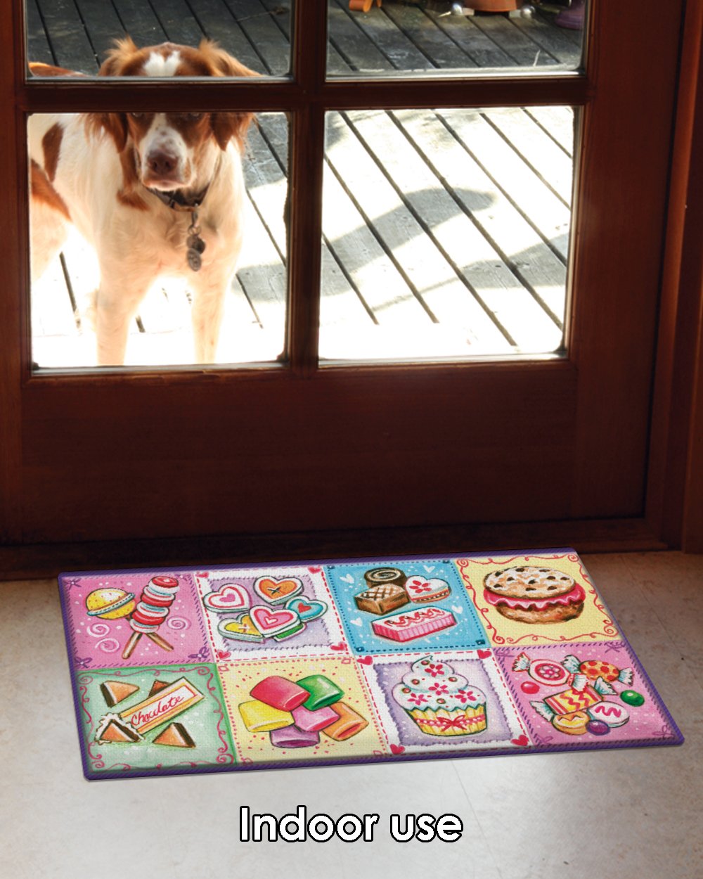 Toland Home Garden 800298 Granny's Goodies Bake Door Mat 18x30 Inch Sweets Outdoor Doormat for Entryway Indoor Entrance