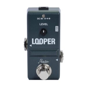 rowin tiny looper electric guitar effect pedal 10 minutes of looping unlimited overdubs