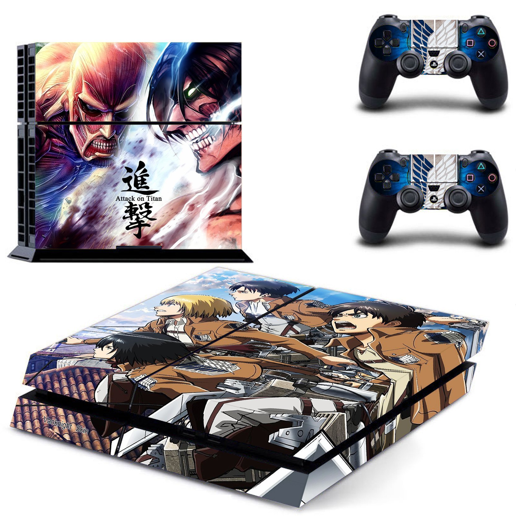 Vanknight Vinyl Decal Skin Stickers Anime for PS4 Playstaion Controllers by Vanknight