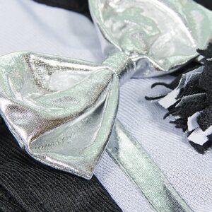 Metallic Silver & Black Cheerleader Teddy Bear Clothes Fits Most 14"-18" Build-A-Bear and Make Your Own Stuffed Animals