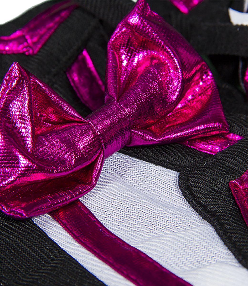 Metallic Hot Pink & Black Cheerleader Outfit Fits Most 8"-10" Stuffed Animals