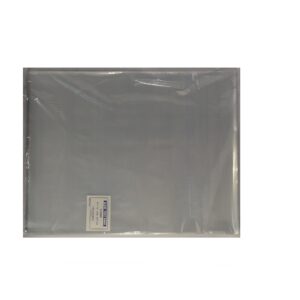 100 - 12 x 15" poly clear plastic t-shirt / apparel bags 1 mil 2" back flap lock