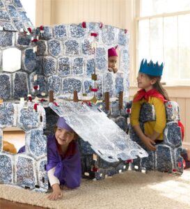 magic cabin fantasy castle building set (16piece set) multicolor, 22 inches