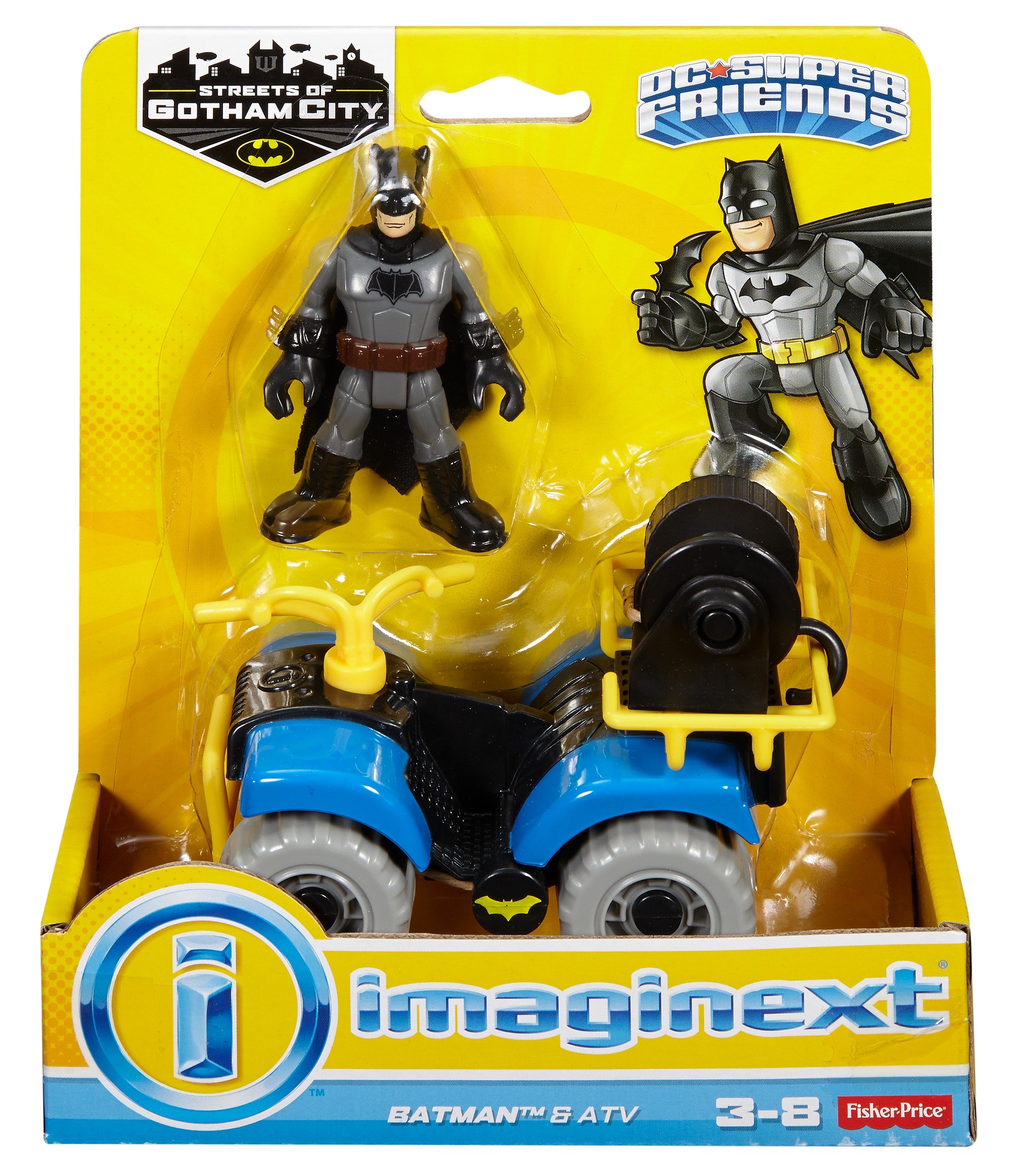 Fisher-Price Imaginext Streets of Gotham City Batman & ATV Action Figure