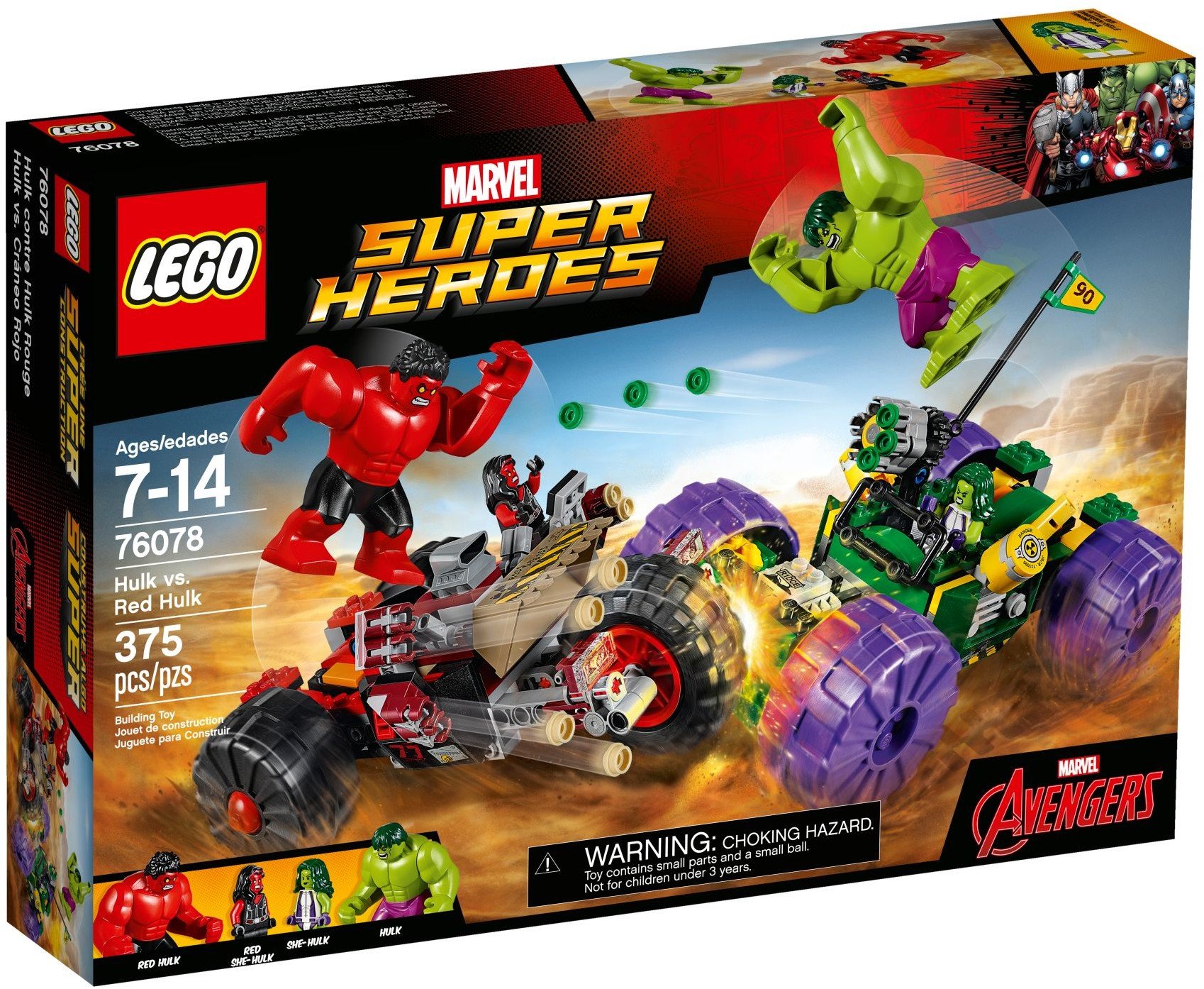 LEGO Super Heroes Hulk vs. Red Hulk 76078 Building Kit