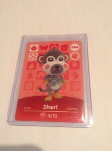 nintendo animal crossing happy home designer amiibo card 44 shari 044/100 by nintendo