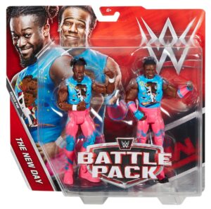 wwe kofi kingston & xavier woods action figure (2 pack)