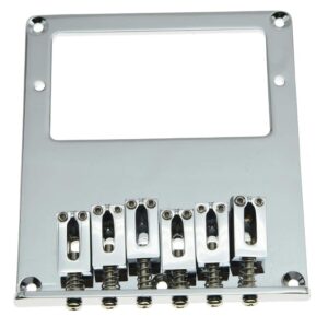 KAISH Tele Bridge Tele Humbucker Guitar Bridge for Telecaster/Tele Guitar Chrome