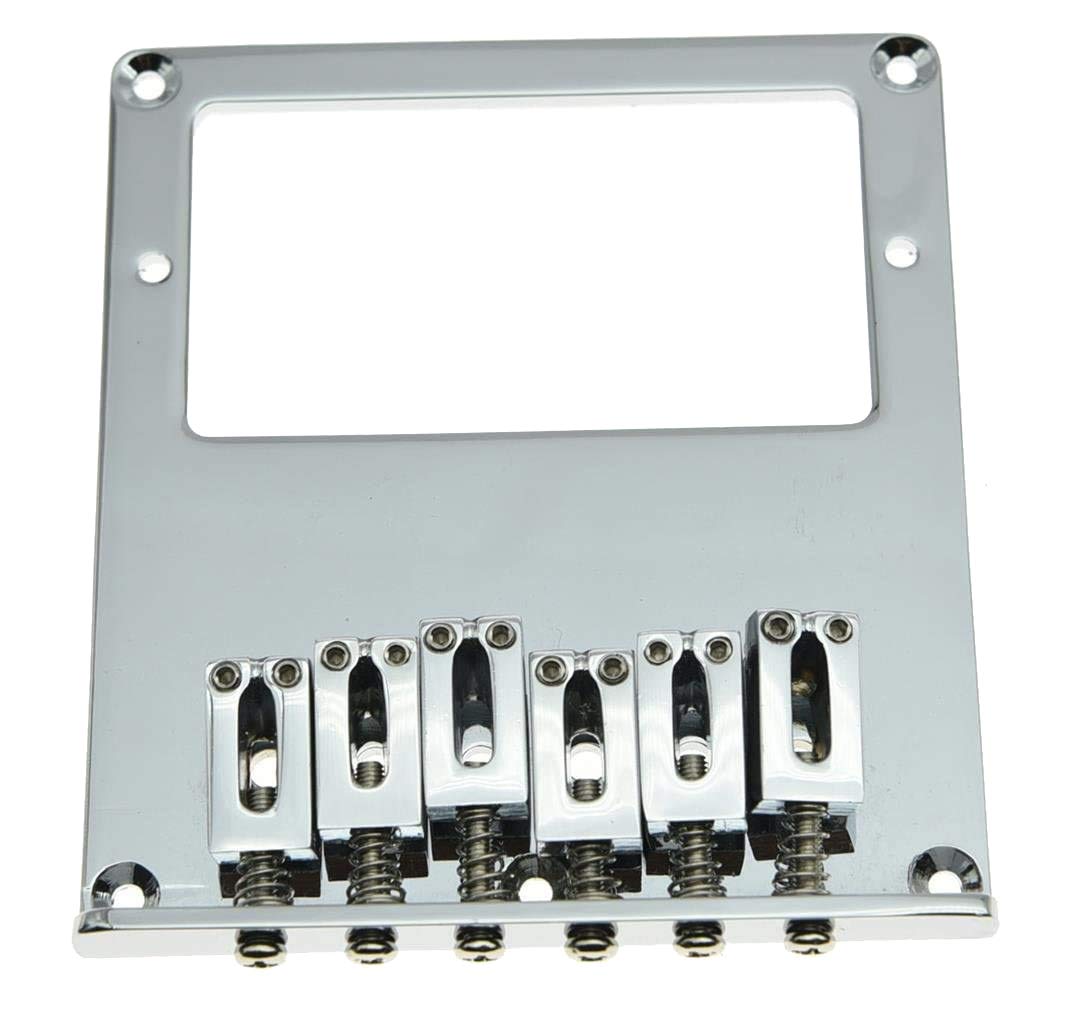 KAISH Tele Bridge Tele Humbucker Guitar Bridge for Telecaster/Tele Guitar Chrome