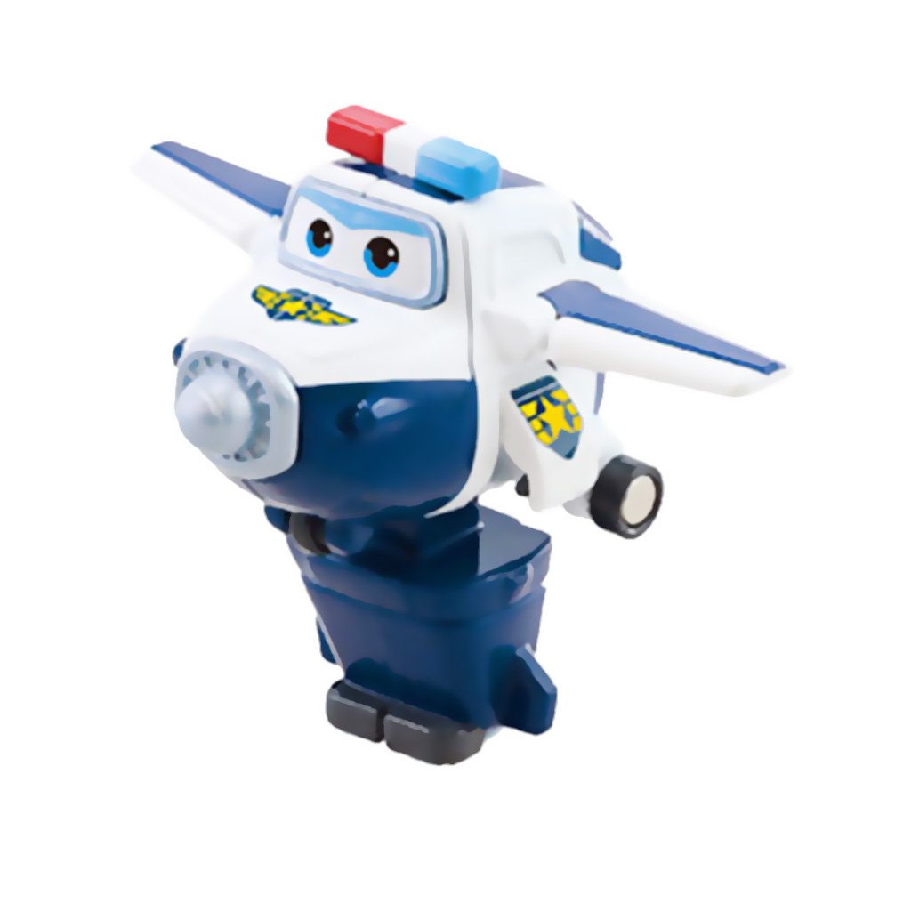 Super Wings Transformer Toys, 5 in Paul Transforming Airplane Toys, 2-in-1 Mode Action Figures, Plane to Robot, Preschool Gift Transformer Figures Toys for Boys Girls Kids Age 3 4 5 6 7 8+