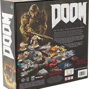 Doom The Board Game (2nd Edition) - Sci-Fi Combat Strategy Game Based on the Video Game for Kids & Adults, Ages 14+, 2-5 Players, 90 Minute Playtime, Made by Fantasy Flight Games