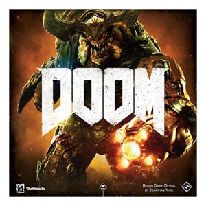 Doom The Board Game (2nd Edition) - Sci-Fi Combat Strategy Game Based on the Video Game for Kids & Adults, Ages 14+, 2-5 Players, 90 Minute Playtime, Made by Fantasy Flight Games