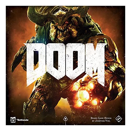 Doom The Board Game (2nd Edition) - Sci-Fi Combat Strategy Game Based on the Video Game for Kids & Adults, Ages 14+, 2-5 Players, 90 Minute Playtime, Made by Fantasy Flight Games