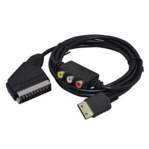 cinpel rgb scart cable with av adapter for sega dreamcast